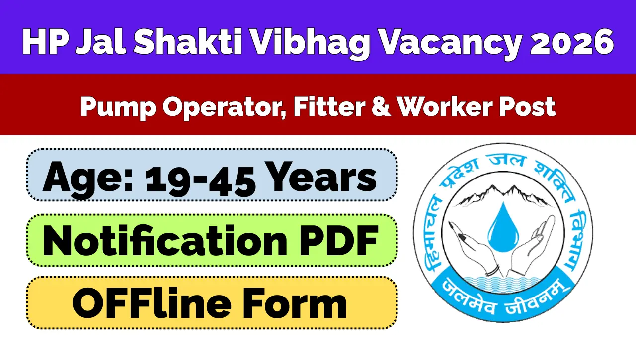 HP Jal Shakti Vibhag Recruitment 2026 Apply Form - Pariksha Sarathi