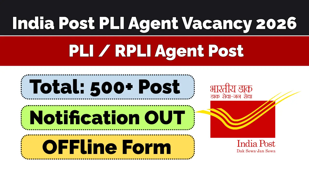 India Post PLI Agent Vacancy 2026 Apply Form - Pariksha Sarathi