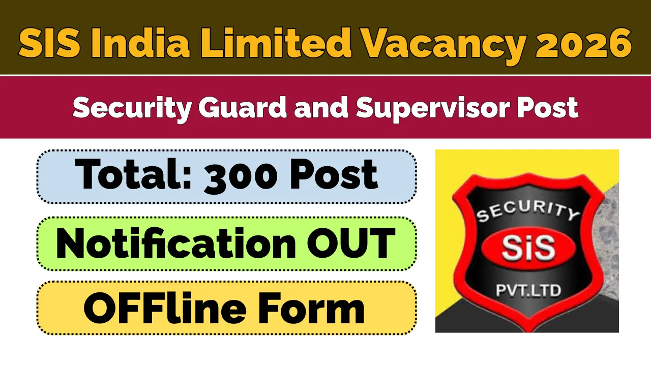 SIS Security Guard and Supervisor Recruitment 2026 Apply Form ...